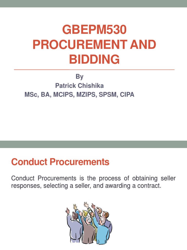 4 Conduct Procurements | PDF | Procurement | Project Management