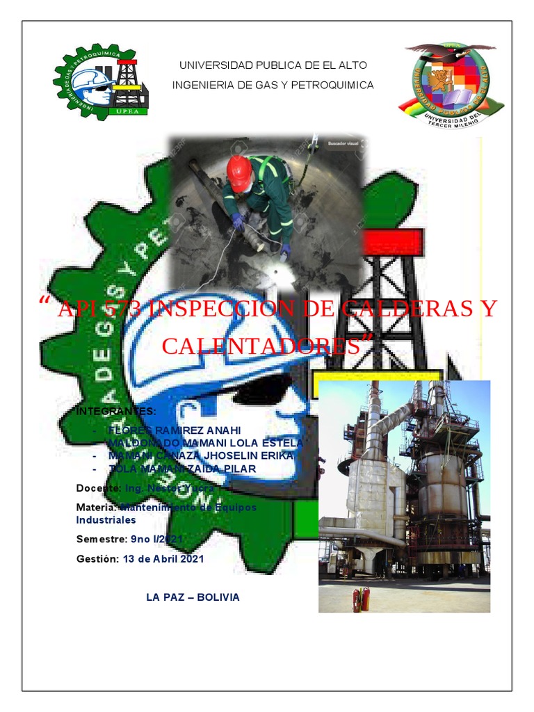 Grupo 2 Api 573 | PDF | Corrosión | Vapor