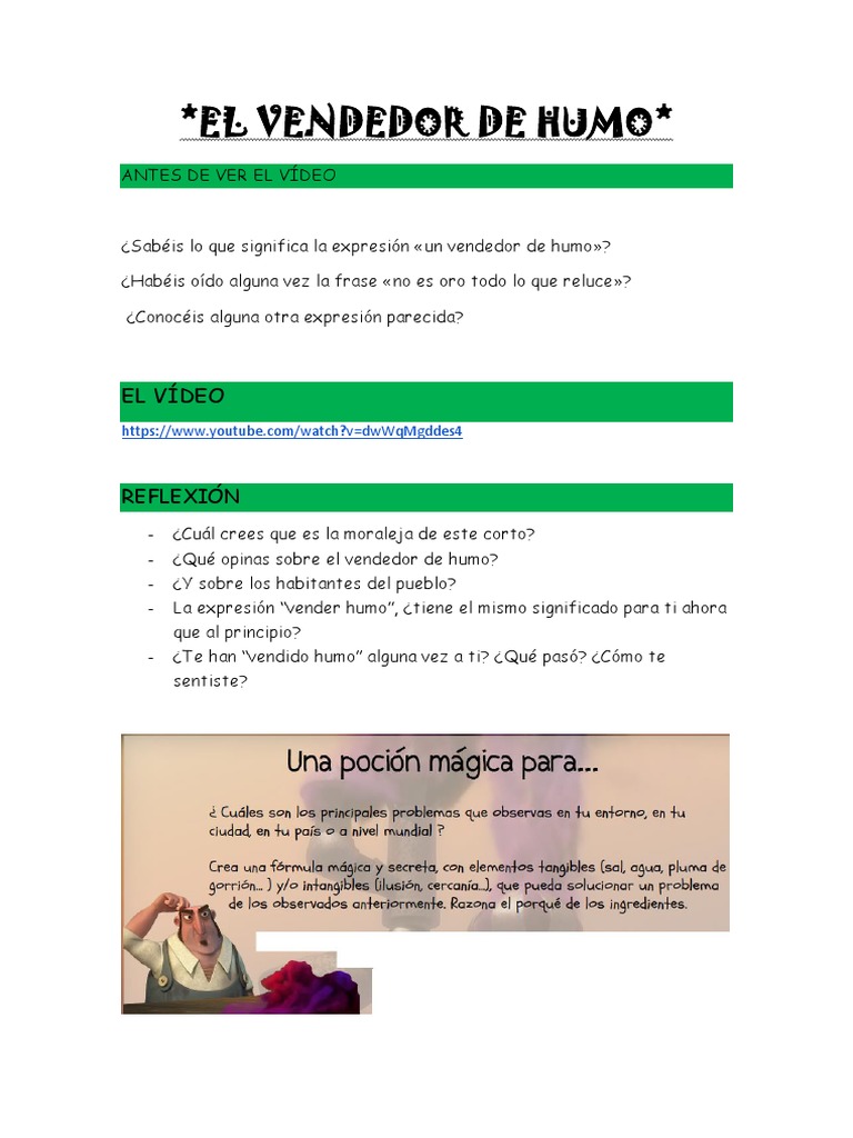 El Vendedor de Humo | PDF