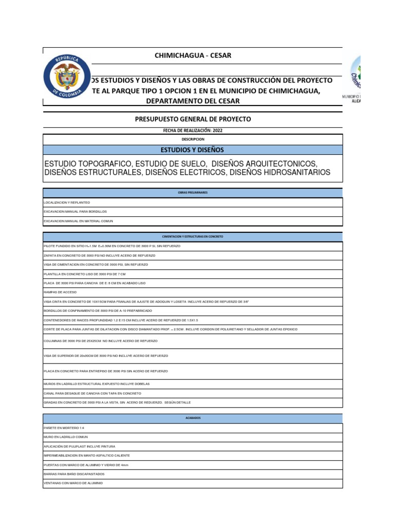 Ptto Oficial Pma | PDF | Tubería (transporte de fluidos) | Arquitectura