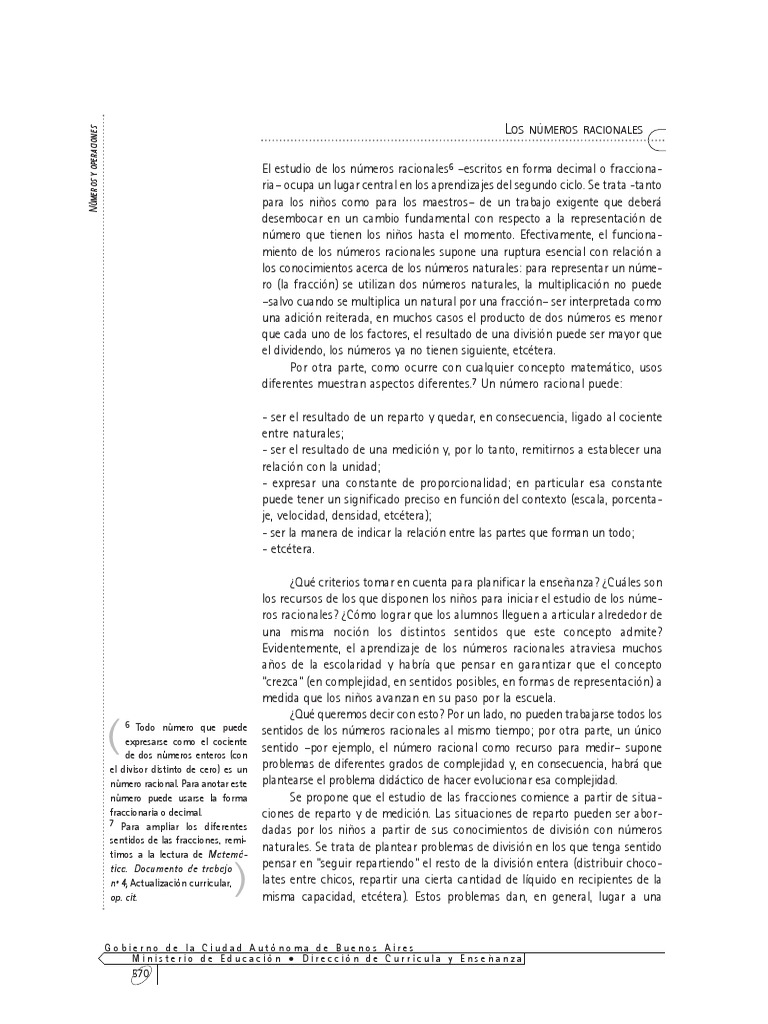 Racionales 6to Grado Primaria | PDF | Números | Número racional