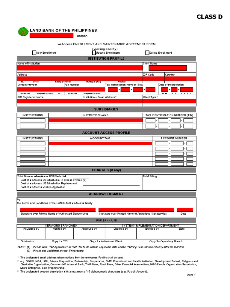 Class D: Land Bank of The Philippines | PDF | Cheque | Automated Teller ...