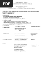 Detailed Lesson Plan in Bread and Pastry Production NC Ii | PDF ...