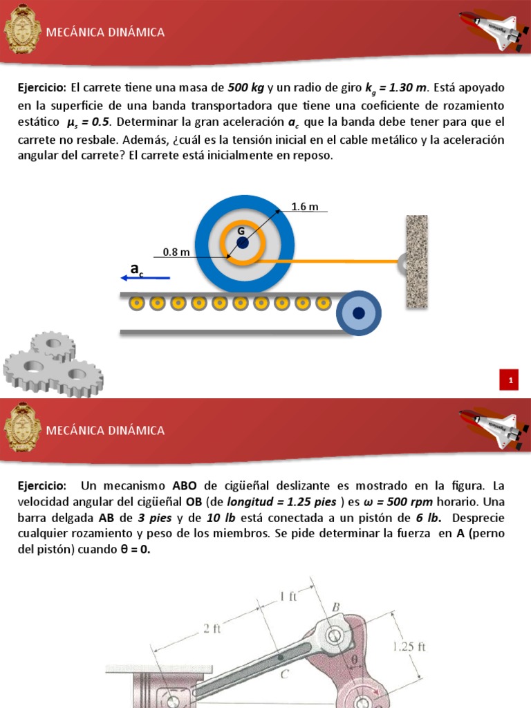Ejercicios Sin Resolver | PDF | Fricción | Dinámica (Mecánica)