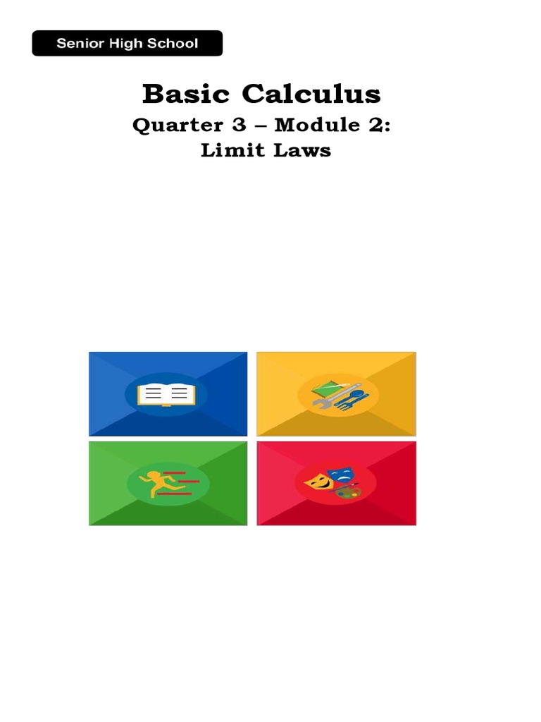 Basic Calculus: Quarter 3 - Module 2: Limit Laws | PDF | Function ...