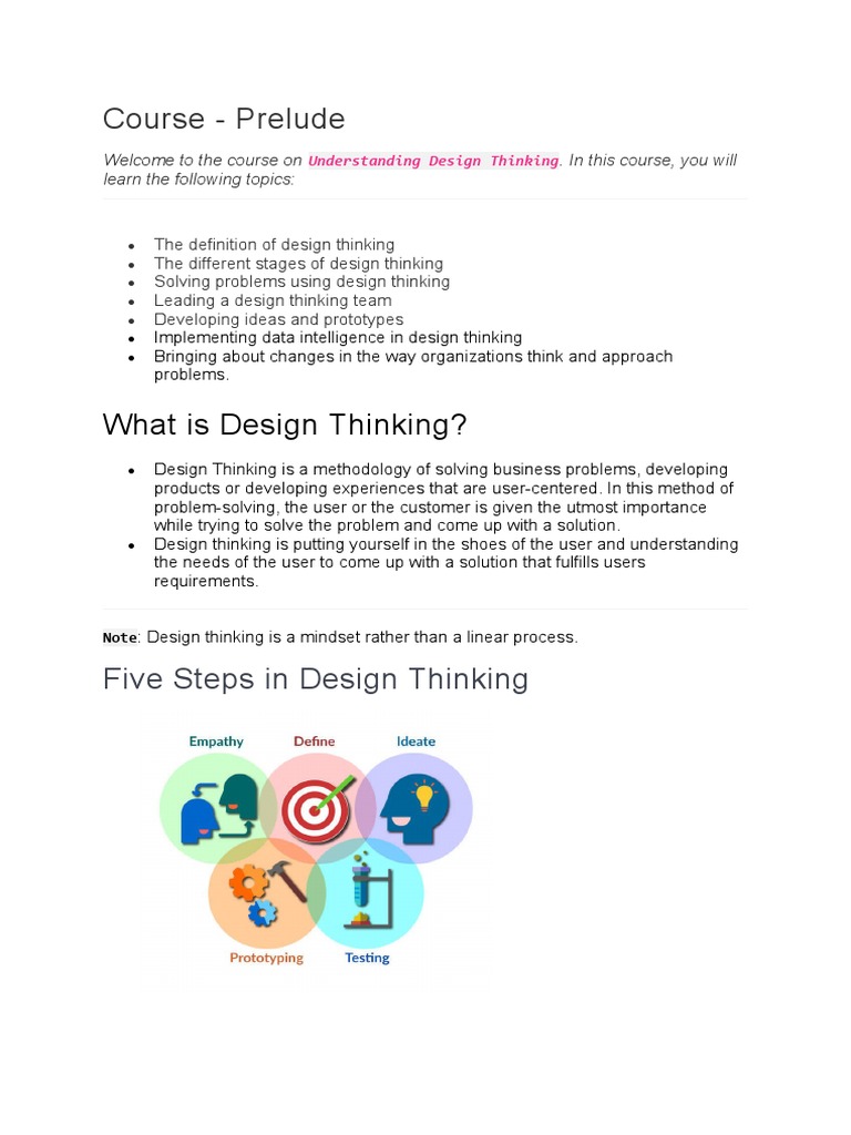 Understanding Design Thinking | PDF | Design Thinking | Design