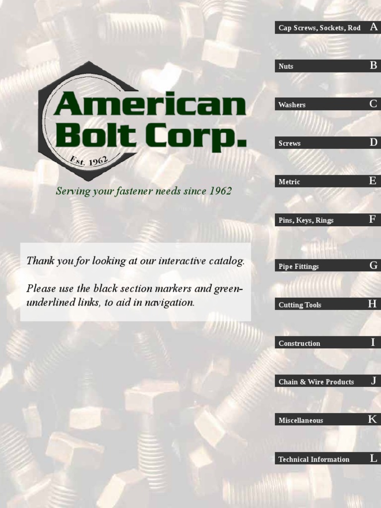 Tabel Baut 1 | PDF | Stainless Steel | Screw