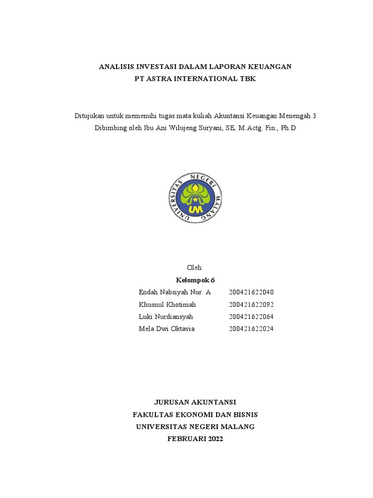 D - Kel 6 - CASE STUDY 1 | PDF