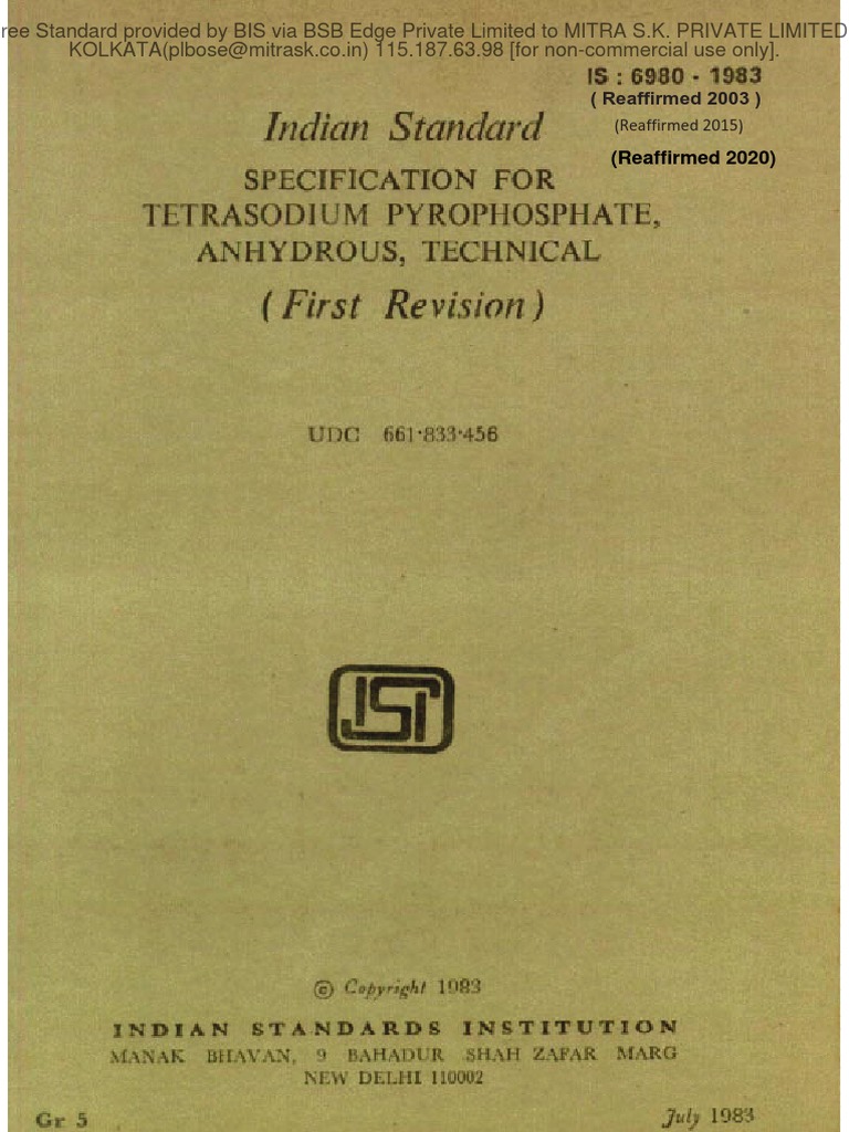 Reaffirmed 2003 | PDF