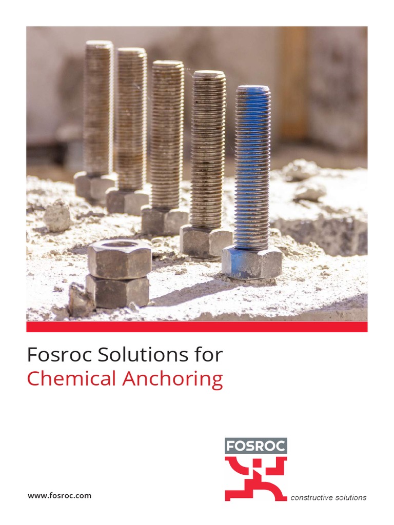 Fosroc Solutions For: Chemical Anchoring | PDF | Concrete | Masonry