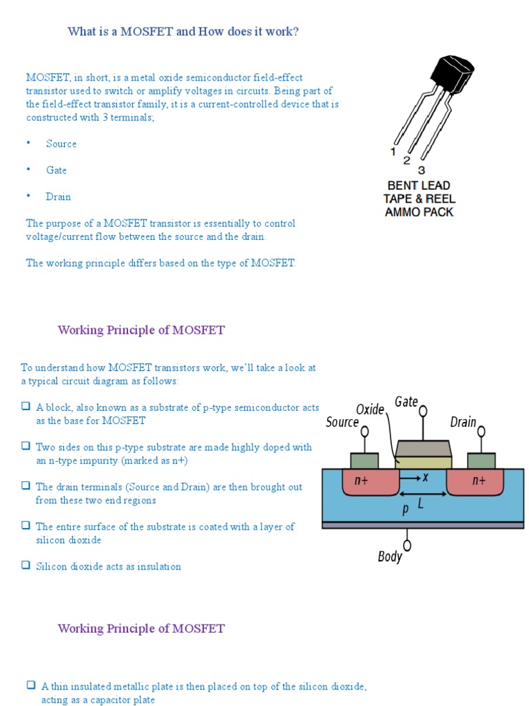 What Is A MOSFET and How Does It Work? | PDF | Field Effect Transistor ...