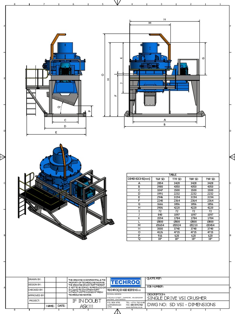 VSI Crusher Dimensions Guide | PDF