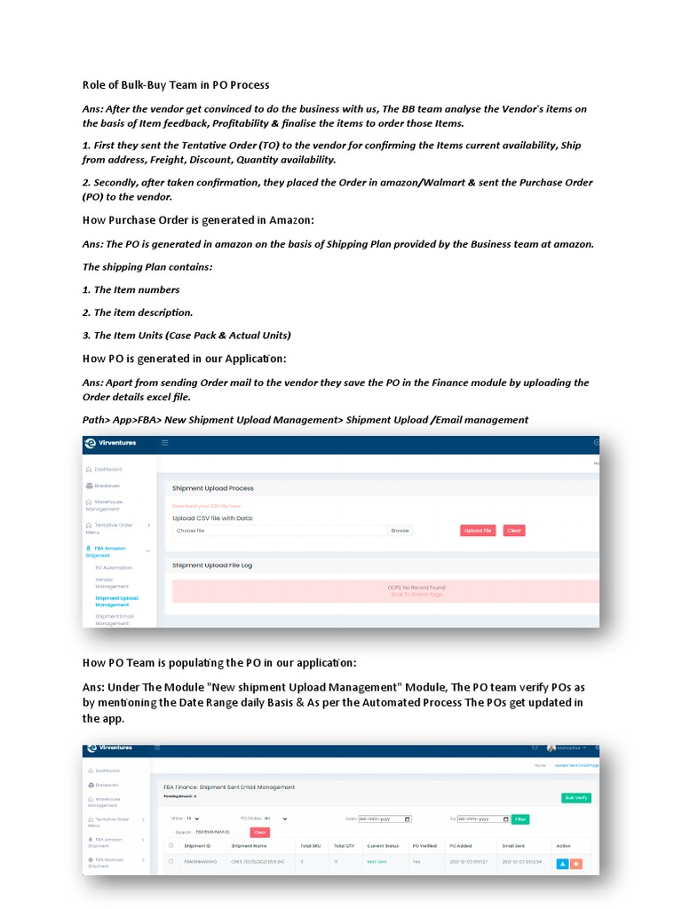 PO Process | PDF | Point Of Sale | Warehouse