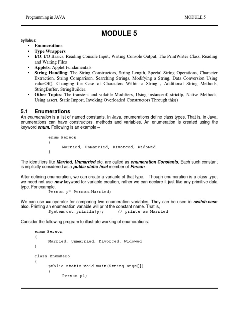 Module 5 Notes & Review Questions | PDF | Boolean Data Type | Data Type