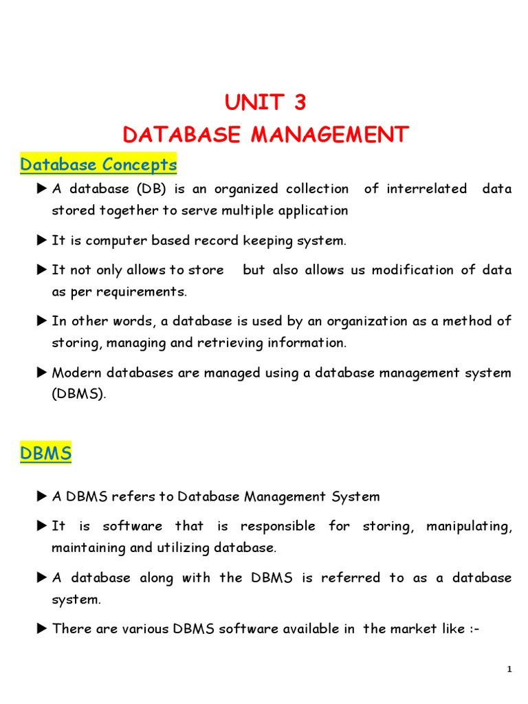 SQL Unit3 (A) | PDF | Databases | Relational Model