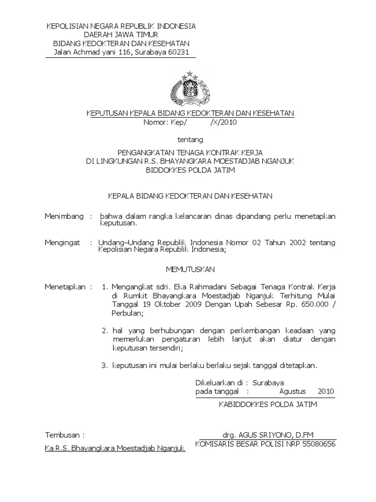 Contoh KEP PHL ERA P. AGUS | PDF