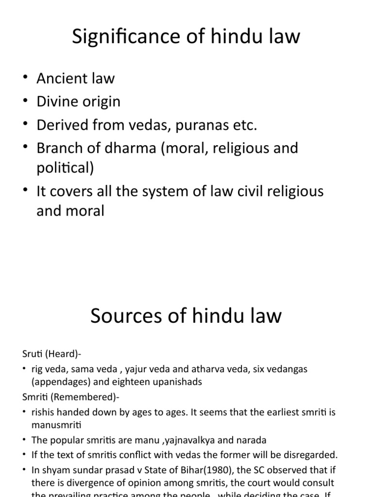 Sources of Hindu Law | PDF | Vedas | Sanskrit