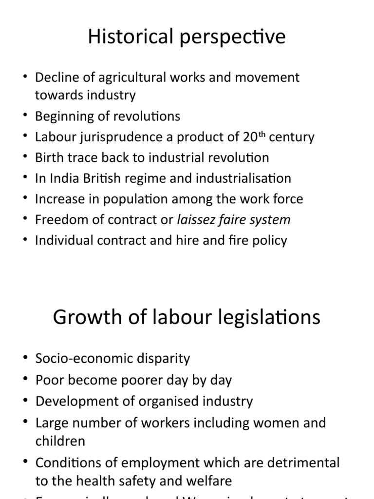 History of Labour Law | PDF | International Labour Organization ...