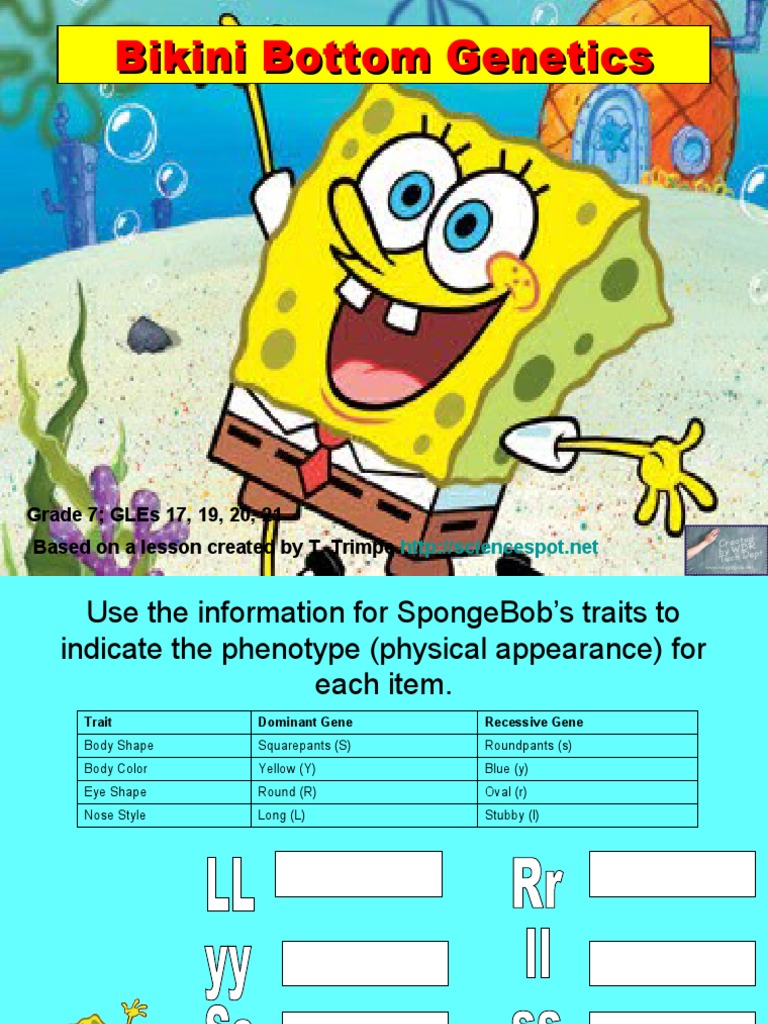 Bikini Bottom Genetics G7 GLE 17.19.20.21 | PDF | Dominance (Genetics ...