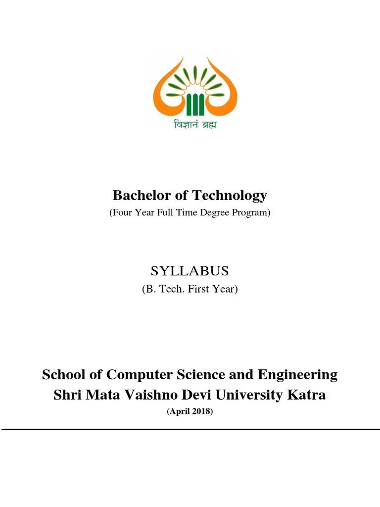 B.Tech CSE First Year Syllabus Overview | PDF | C (Programming Language ...