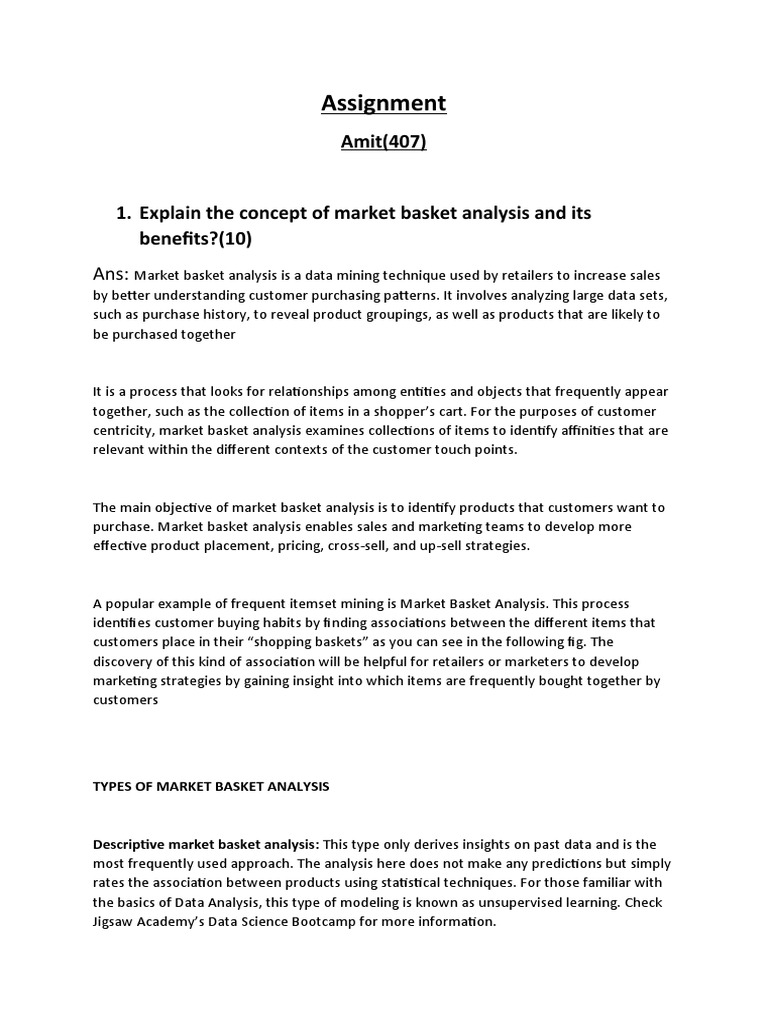 Assignment Amit 407 | PDF | Analytics | Retail