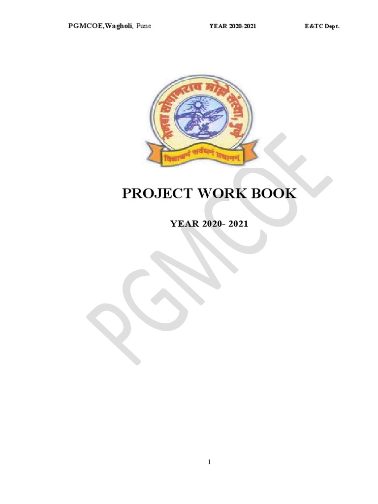 Project Work Book: YEAR 2020-2021 | PDF | Workflow | Times New Roman