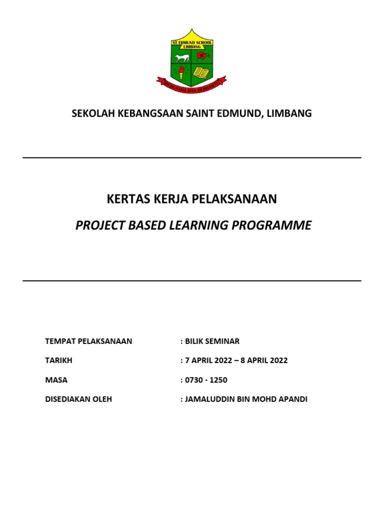 Kertas Kerja Program PBL | PDF