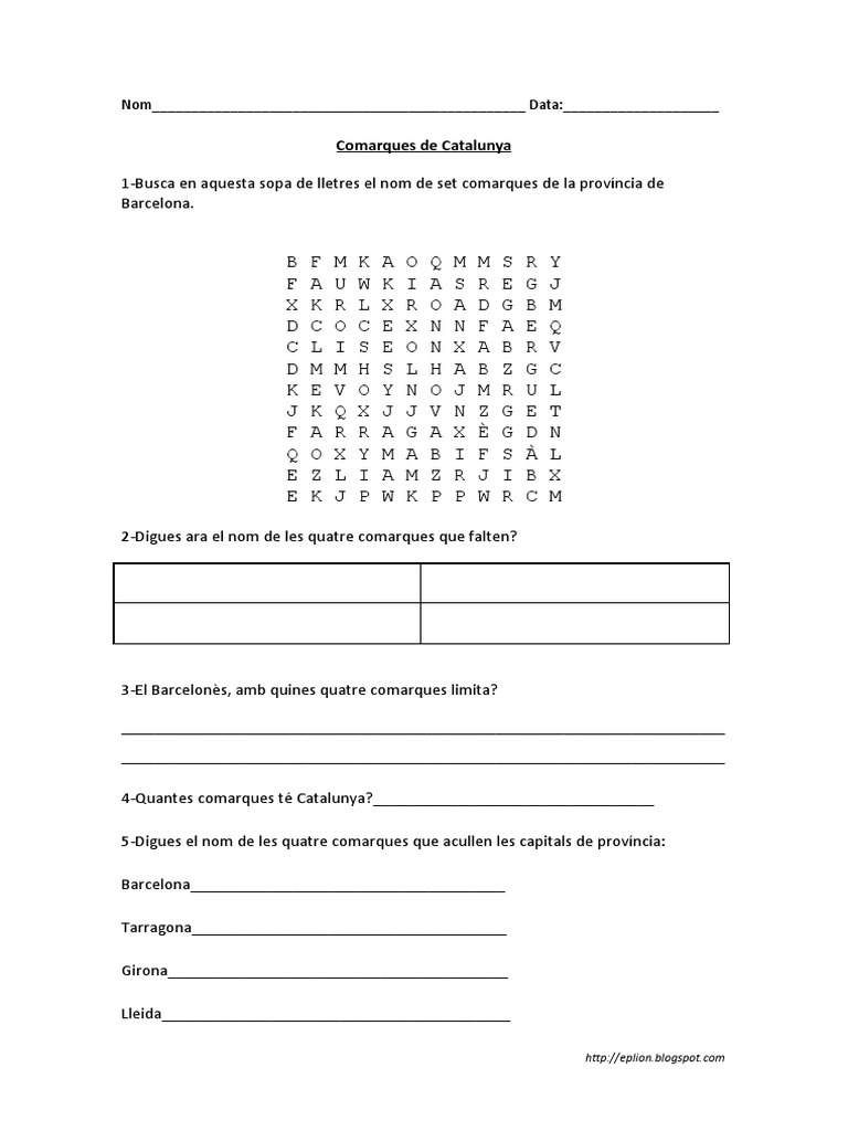 Comarques de Catalunya | PDF