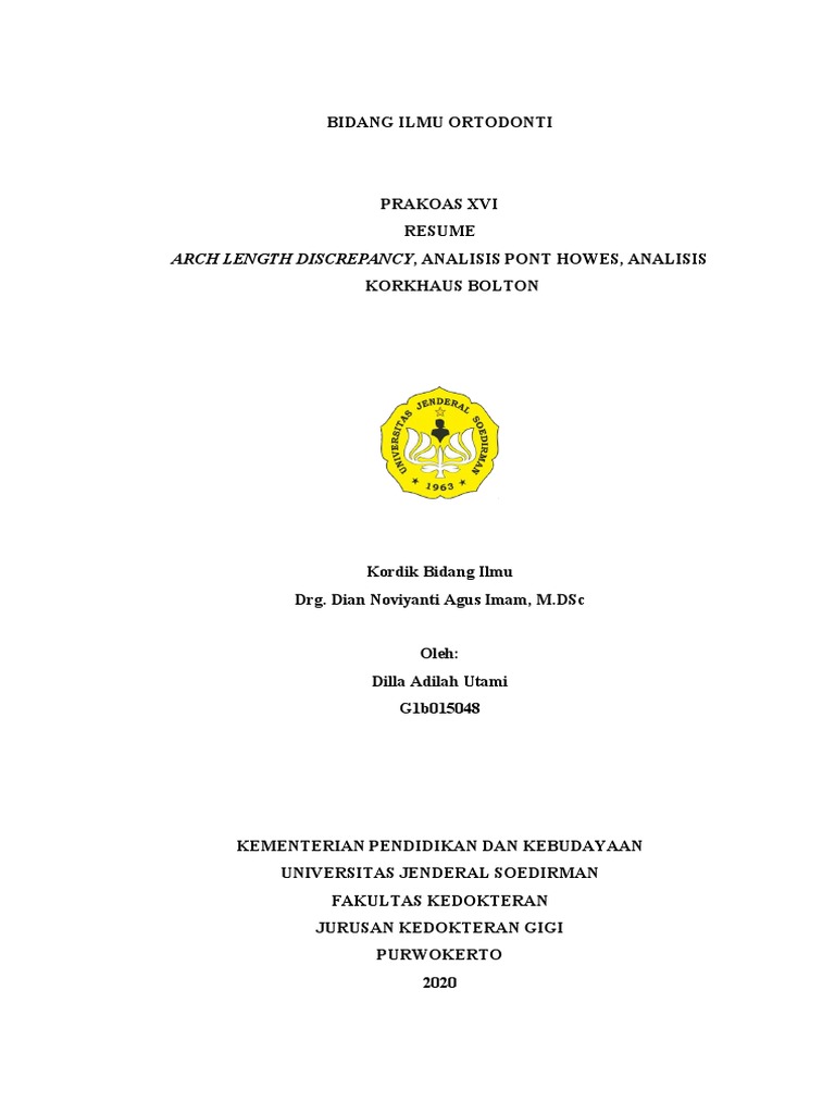 Analisis Korkhaus dalam Ortodonti | PDF | Sains & Matematika