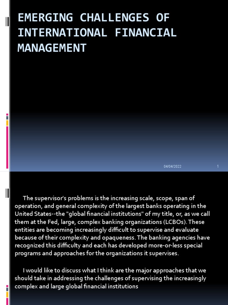 Challenges in International Financial Management | PDF | Banks | Market ...