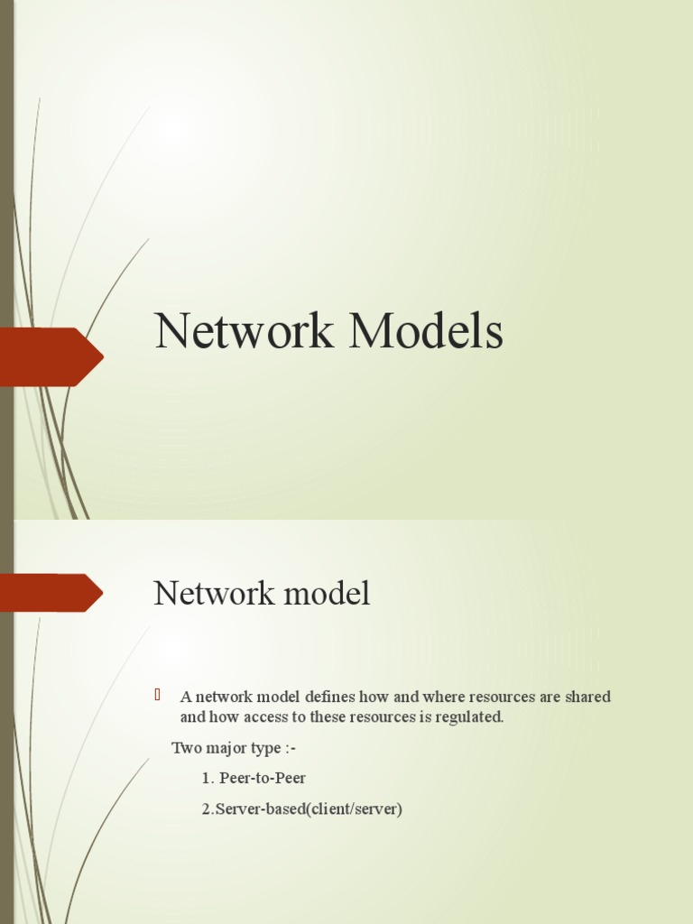 Network Models | PDF | Server (Computing) | Computer Network