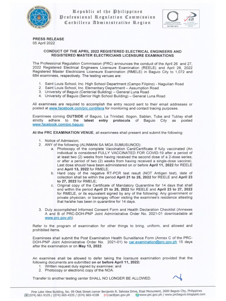 Registered Electrical Engineer 04-2022 | PDF | Electrical Wiring ...