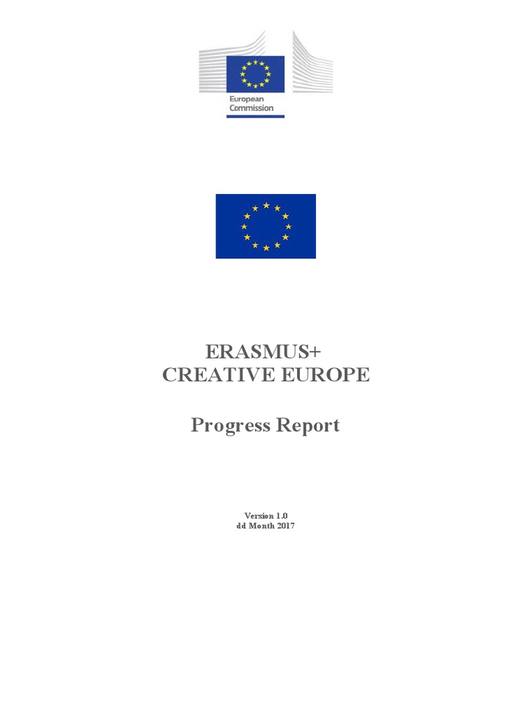 ERASMUS+ CREATIVE EUROPE Progress Report | PDF