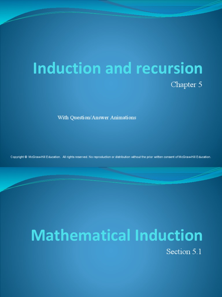 Induction and Recursion: With Question/Answer Animations | PDF | Theorem | Prime Number