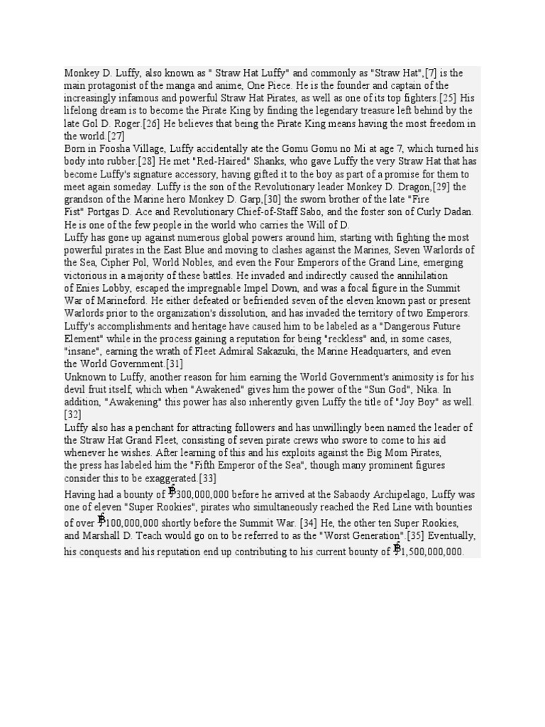 Luffy | PDF