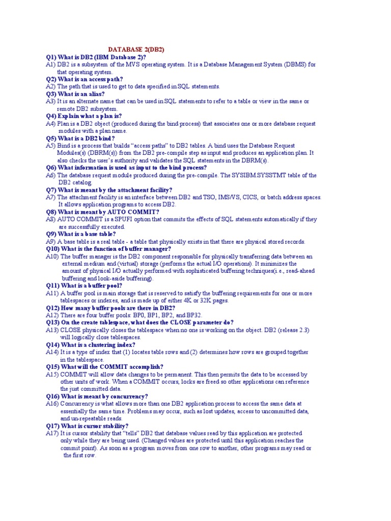 Database 2 | PDF | Database Index | Ibm Db2 Database 2 | PDF | Database Index | Ibm Db2
