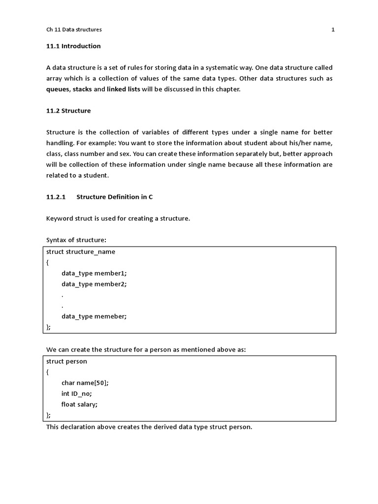 Data Structures And Their Applications An Introduction To Arrays Structures Queues And Their