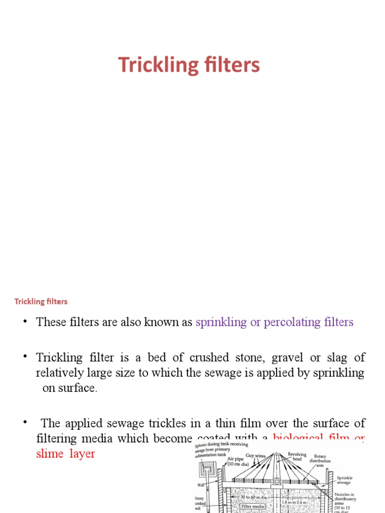 Overview of Trickling Filters in Wastewater | PDF | Sewage Treatment ...