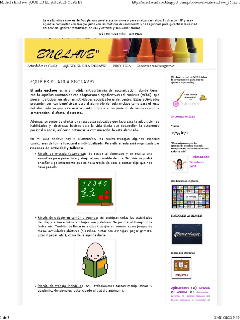 Mi Aula Enclave ¿QUÉ ES EL AULA ENCLAVE | PDF | Salón de clases