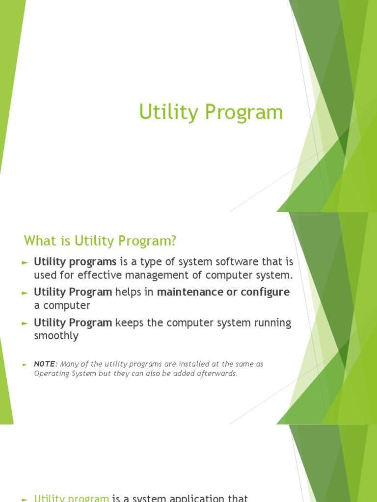 Utility Programs | PDF | Computer File | Computer Data Storage