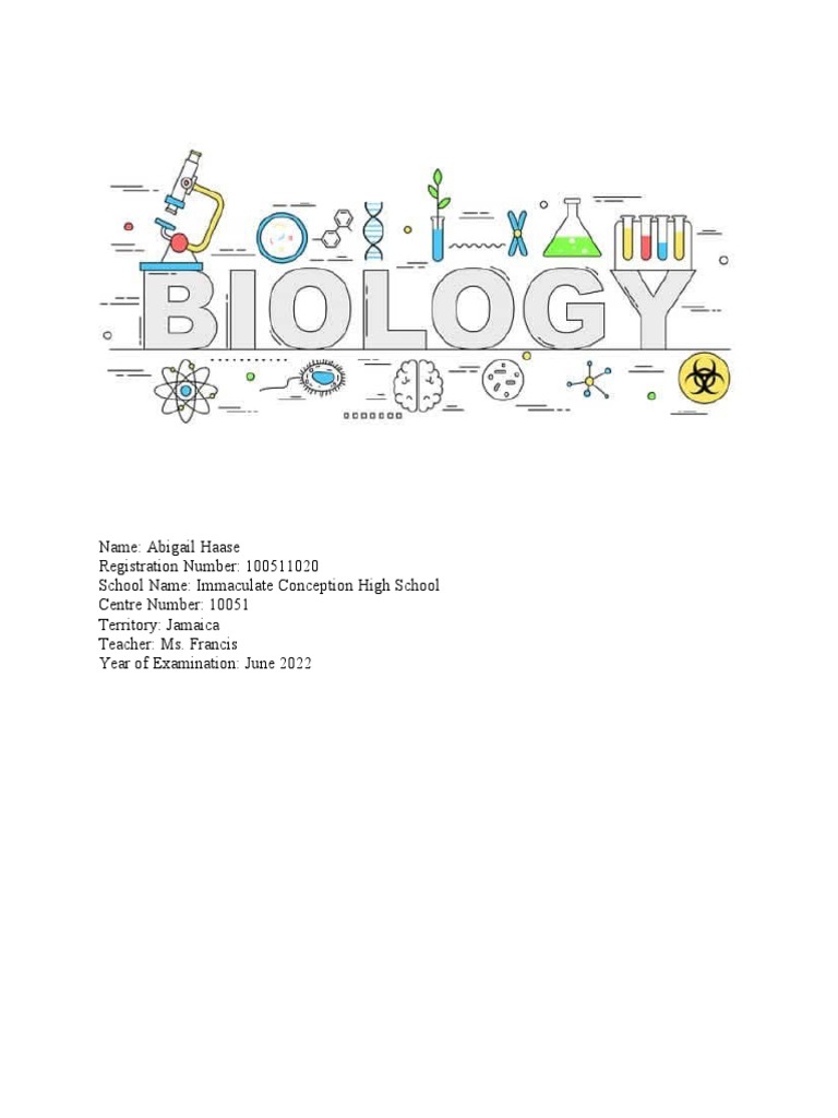 Bio Cover Page | PDF | Wellness