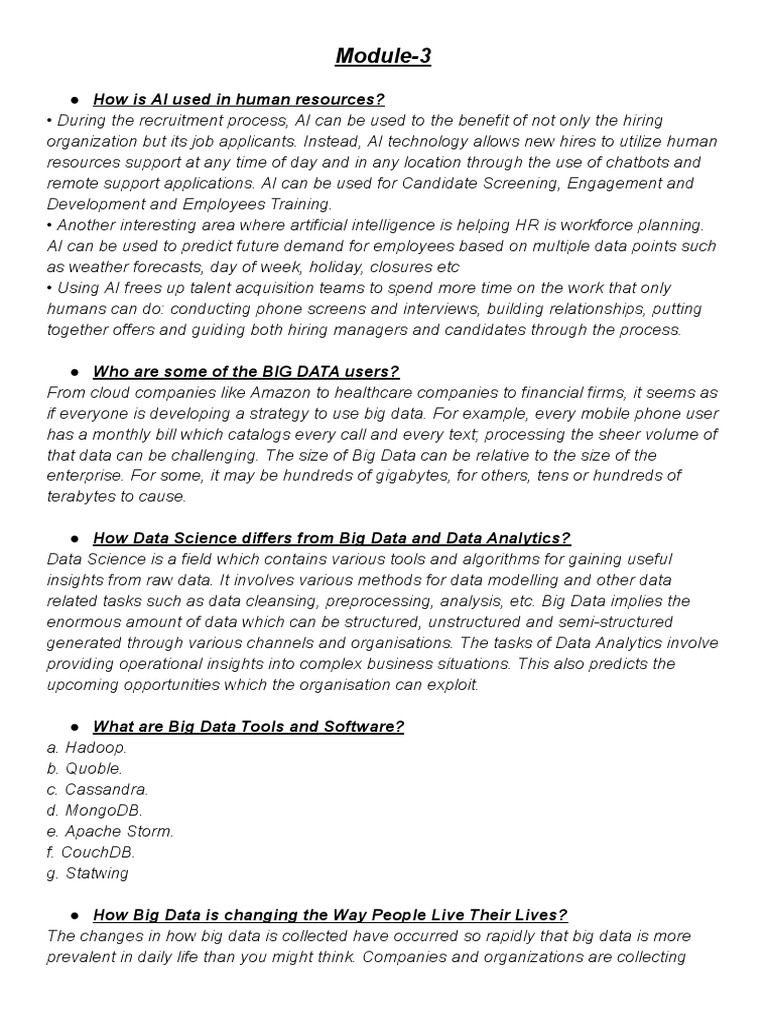 Digital Fluency Module 3 | PDF | Big Data | Antivirus Software