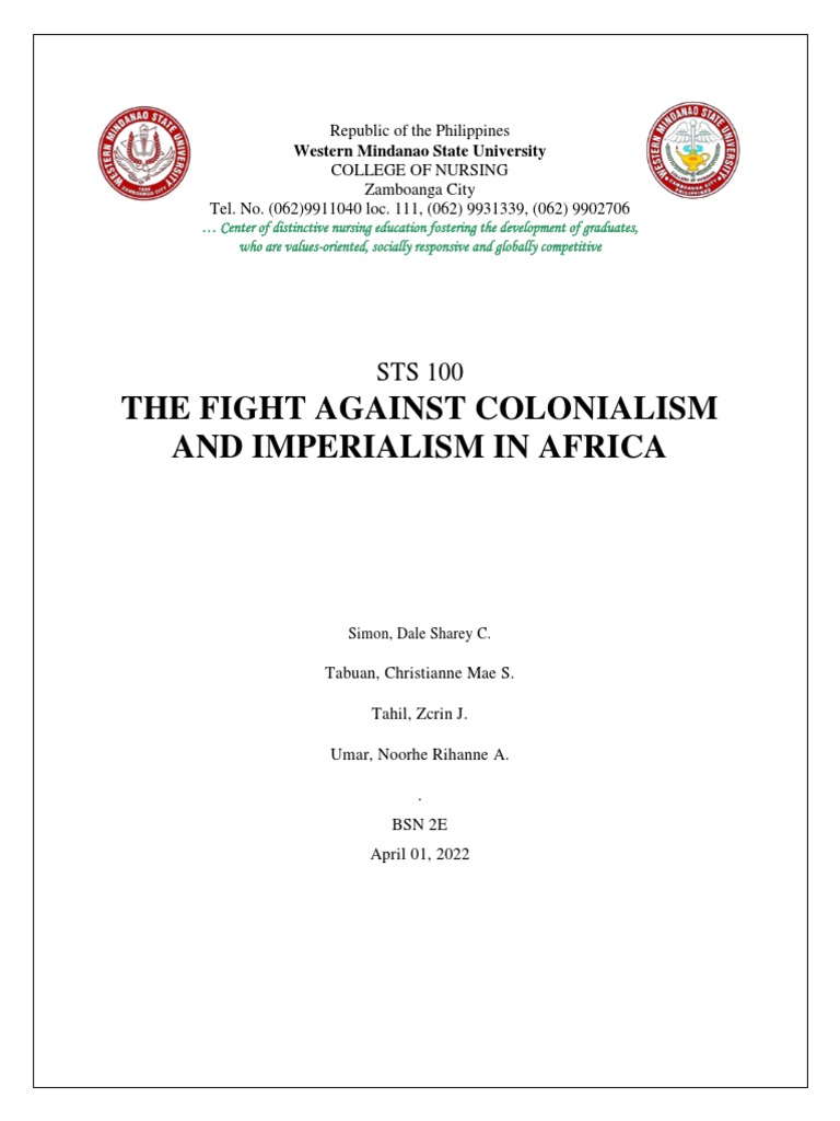 The Fight Against Colonialism and Imperialism in Africa | PDF | Science ...