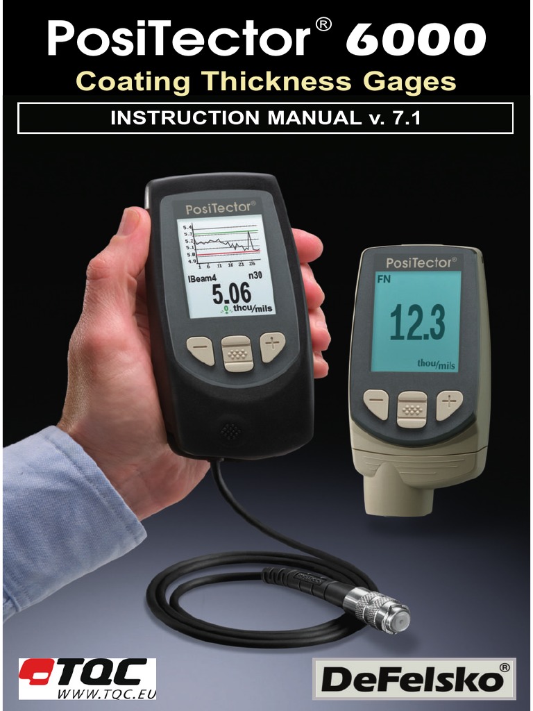 Coating Thickness Gauge Positector 6000 ld6057 m44 | PDF | Usb ...