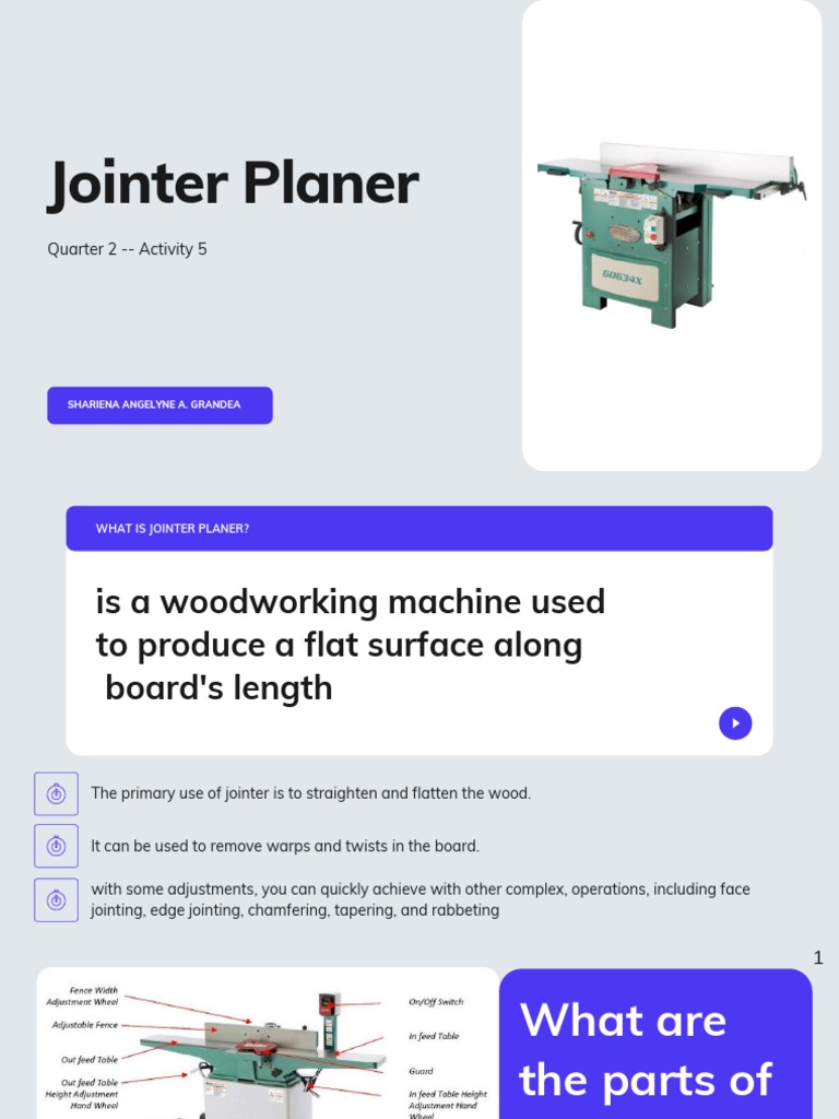 Jointer Planer Operations: An Overview of Common Joinery Techniques ...