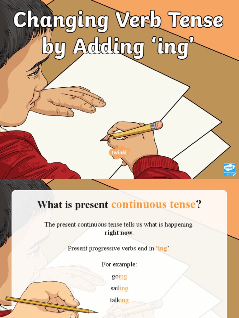 Present Continuous Introduction | PDF | Grammatical Tense | Syllable