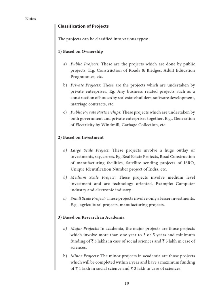 A Comprehensive Classification of Project Types Based on Ownership ...