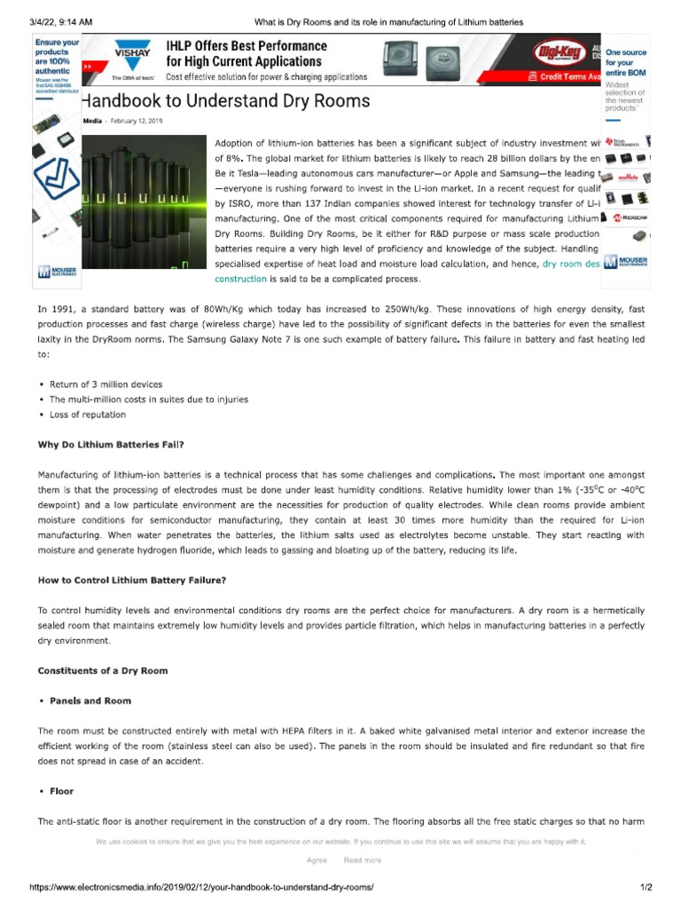 Your Handbook To Understand Dry Rooms | PDF