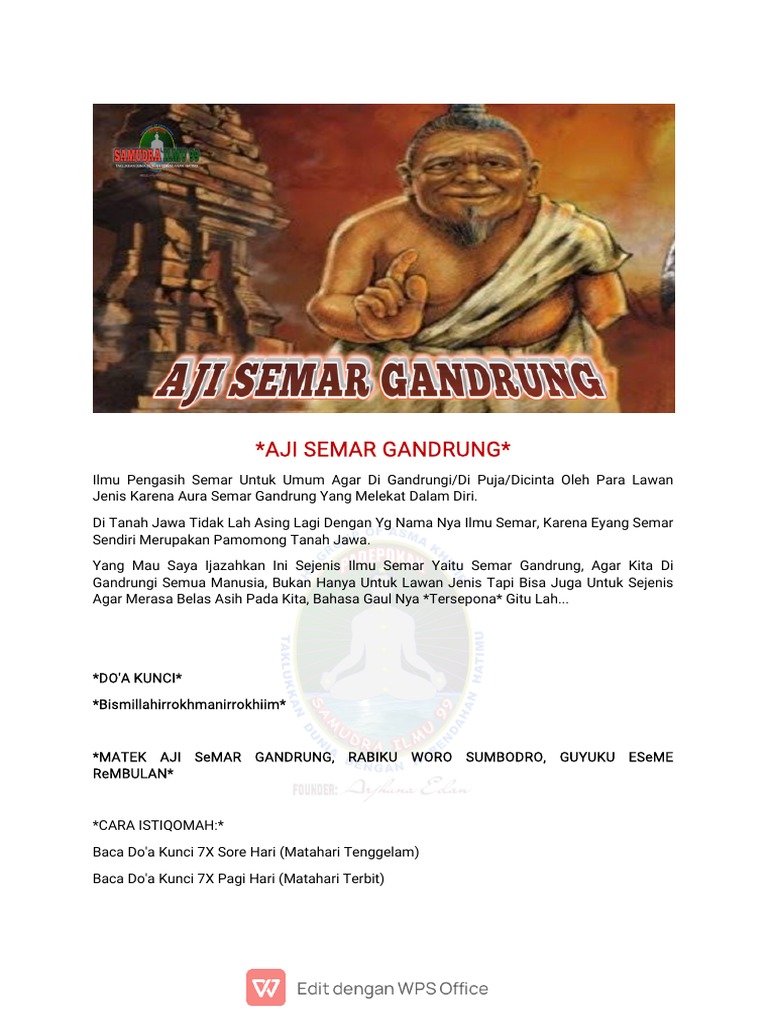 Aji Semar Gandrung | PDF
