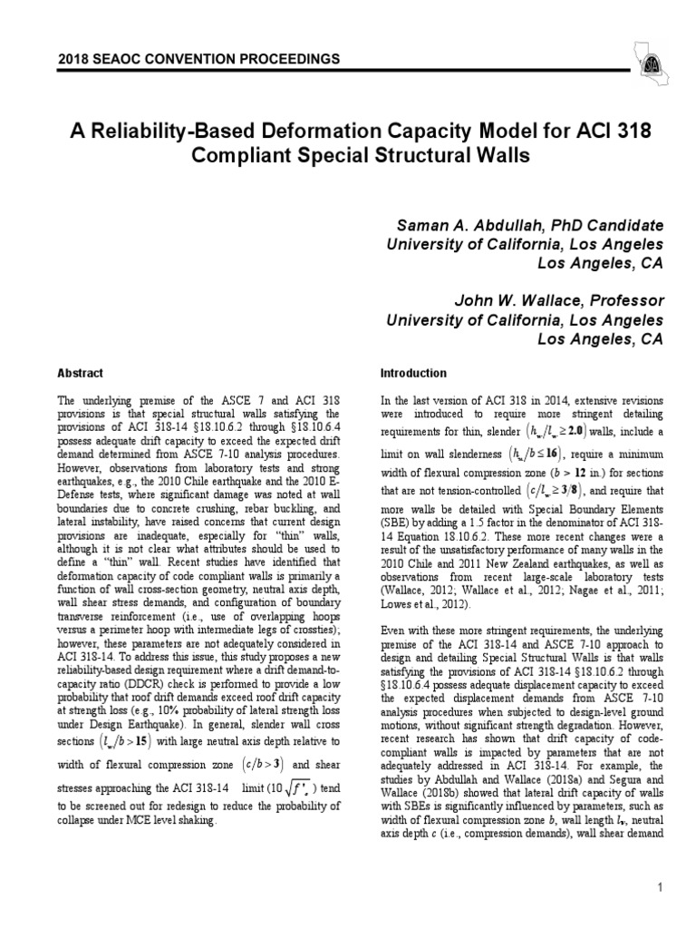 Abdullah and Wallace, 2018 | PDF | Stress (Mechanics) | Applied And ...
